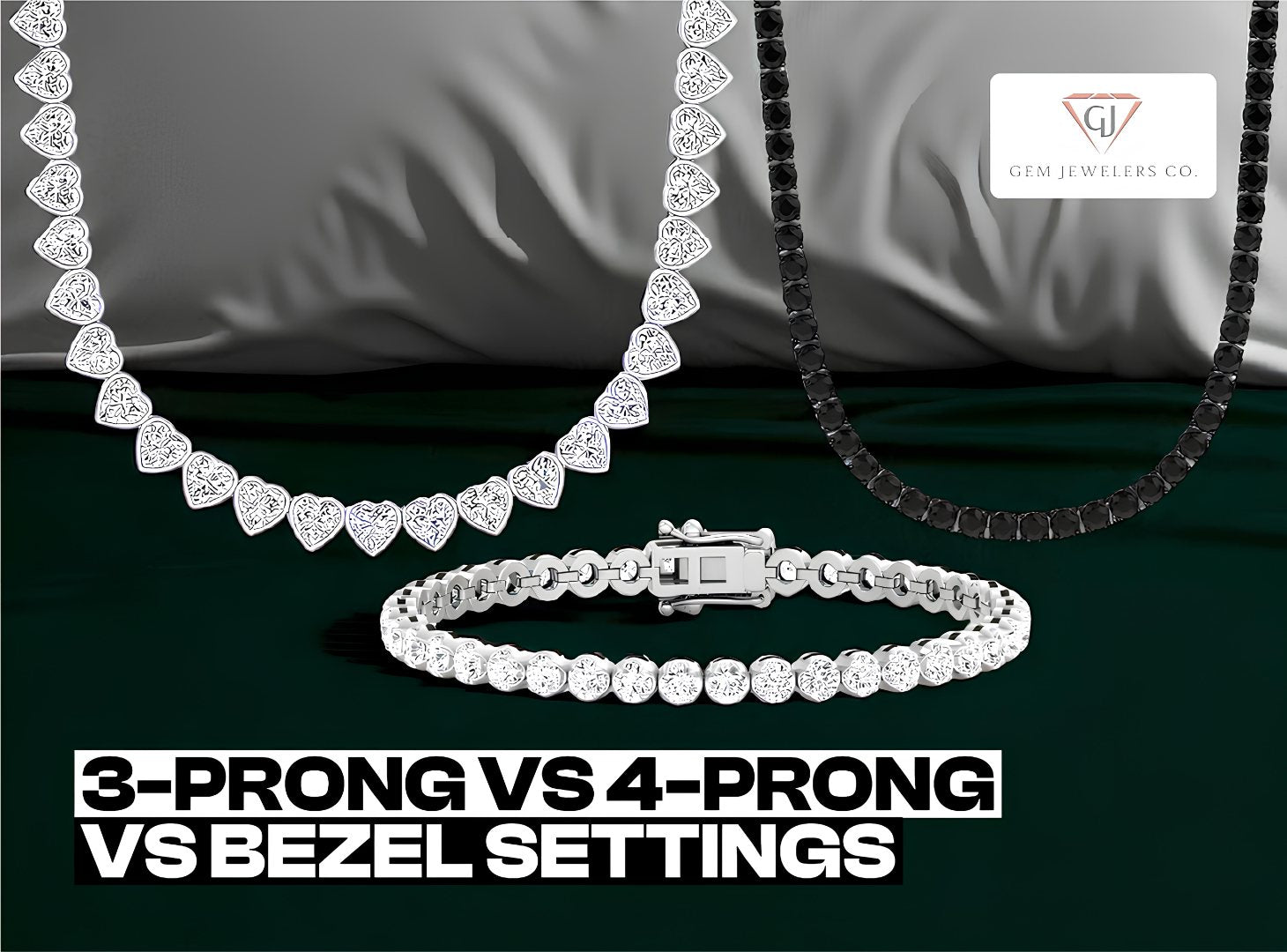 3-Prong vs 4-Prong vs Bezel Settings in Tennis Jewelry